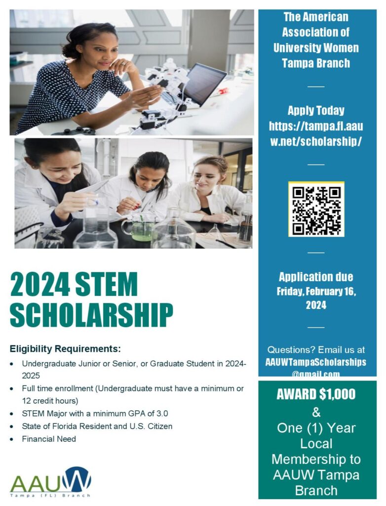2024 Stem Flyer | AAUW Tampa (FL) Branch